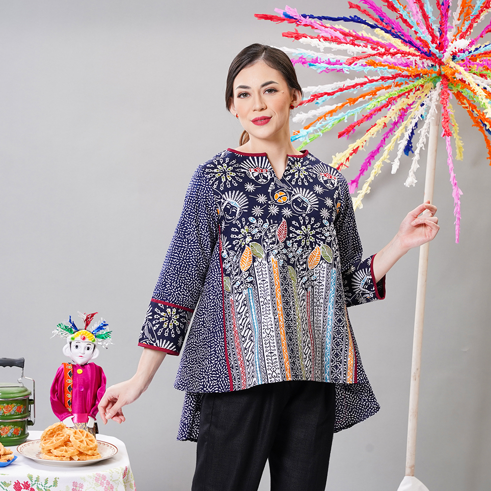 Jual NONA RARA - Orci Betawi T2220, Baju Batik Kasual Modern | Shopee ...