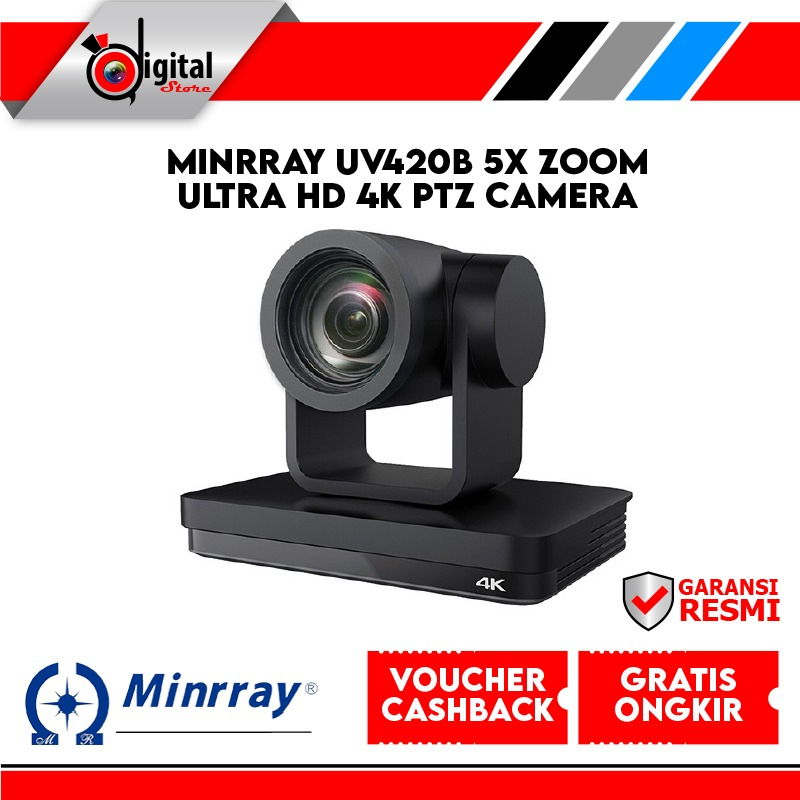Jual Minrray UV420B 5X Zoom Ultra HD 4K PTZ Camera - Minrray UV420 Webcam | Shopee Indonesia