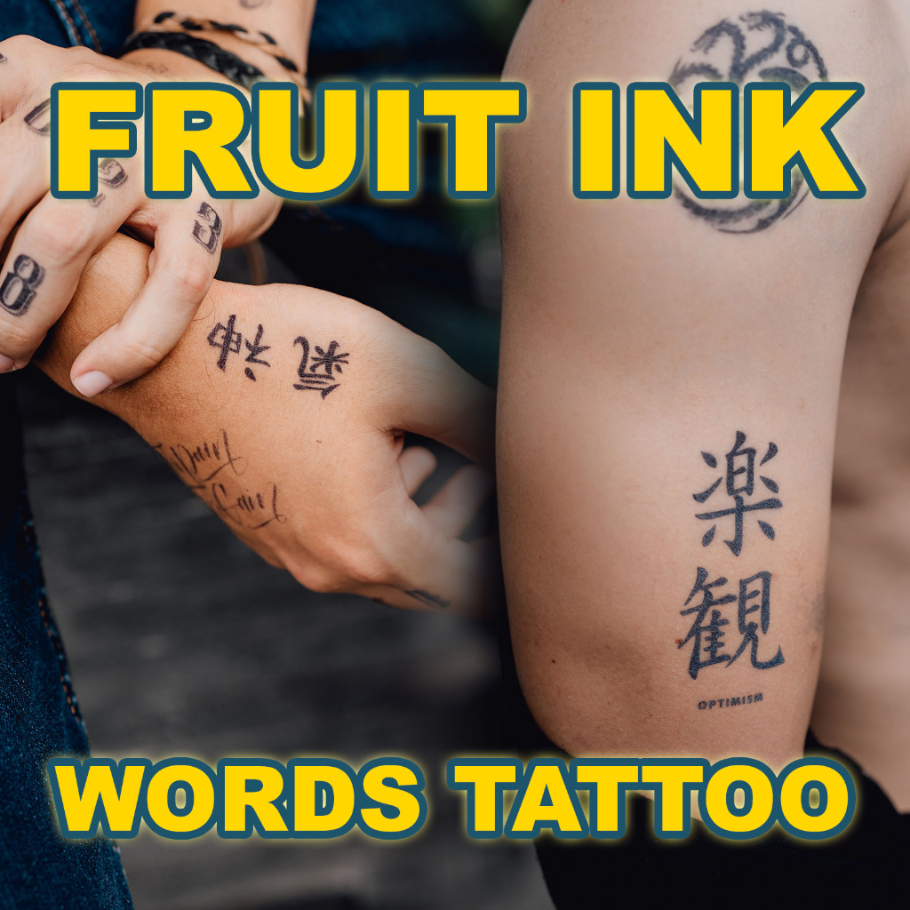Jual POTATOO Fruit Ink Words Tattoo | Shopee Indonesia