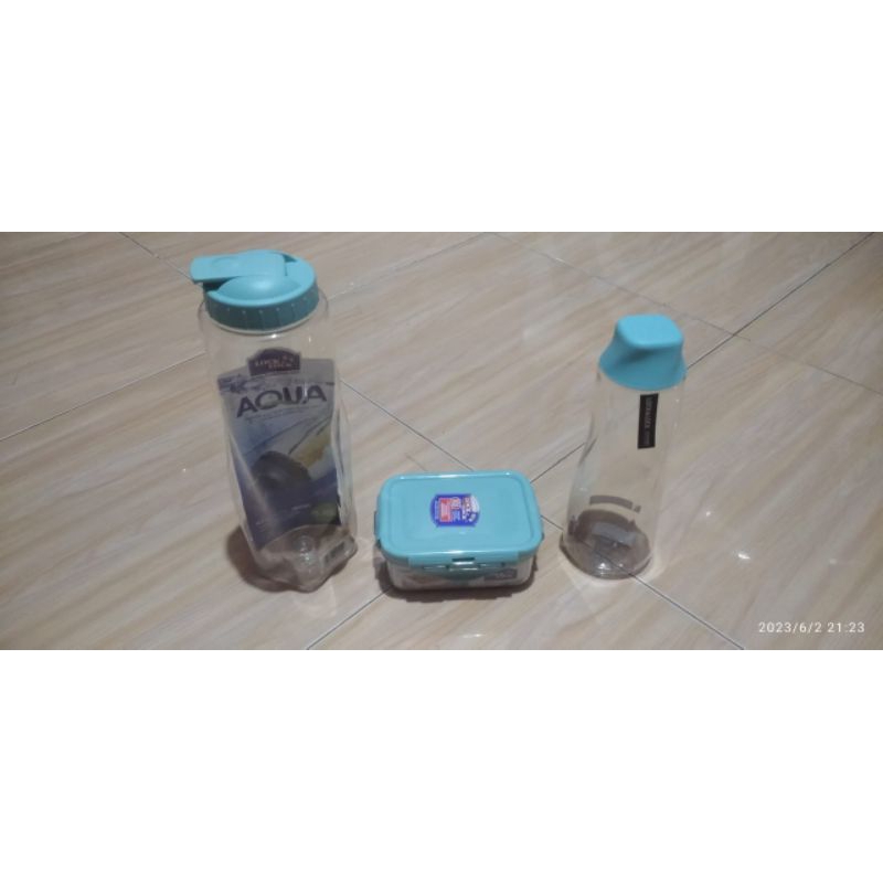 Jual LocknLock 1 Paket Isi 3 Item |Tumbler 1,2 L| Tumbler 500 ML | Container Food 350 ML ...