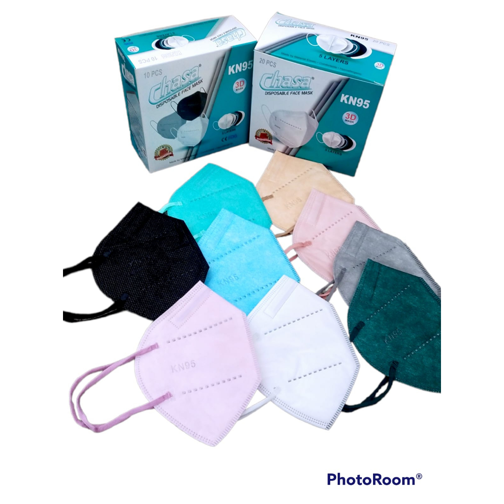 Jual Masker 5ply KN95 Earloop Chasa 3D Mask Kemenkes per 10pc | Shopee ...