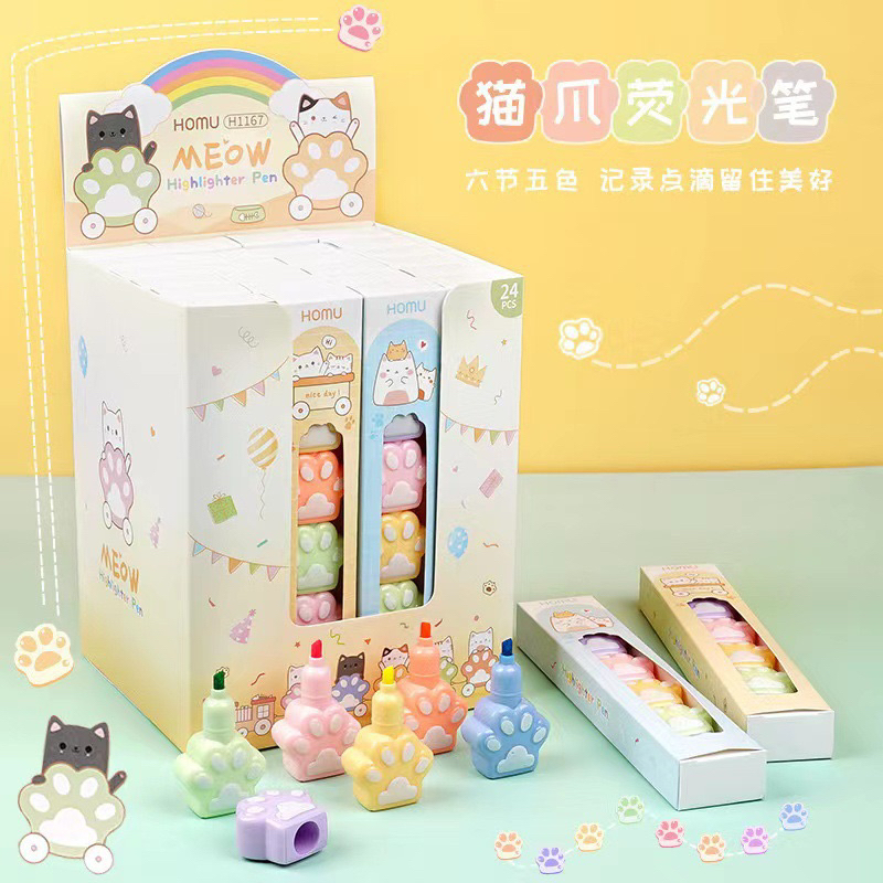 Jual 1set Highlighter stabilo Tumpuk 1 Set Spidol Pastel Marker ...