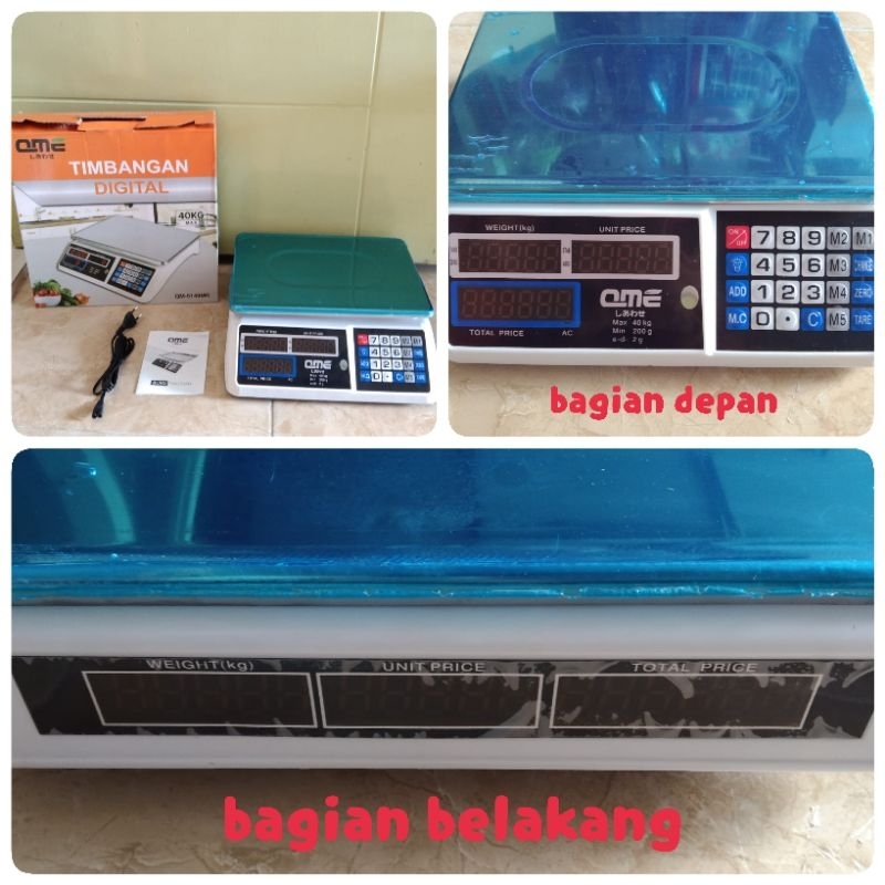 Jual Timbangan Digital Buah Laundry 40 Kg QME QM-5140MR | Shopee Indonesia