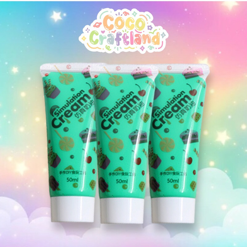 Jual DIY DECO Cream Glue premium tidak keras| fake cream | decoden ...