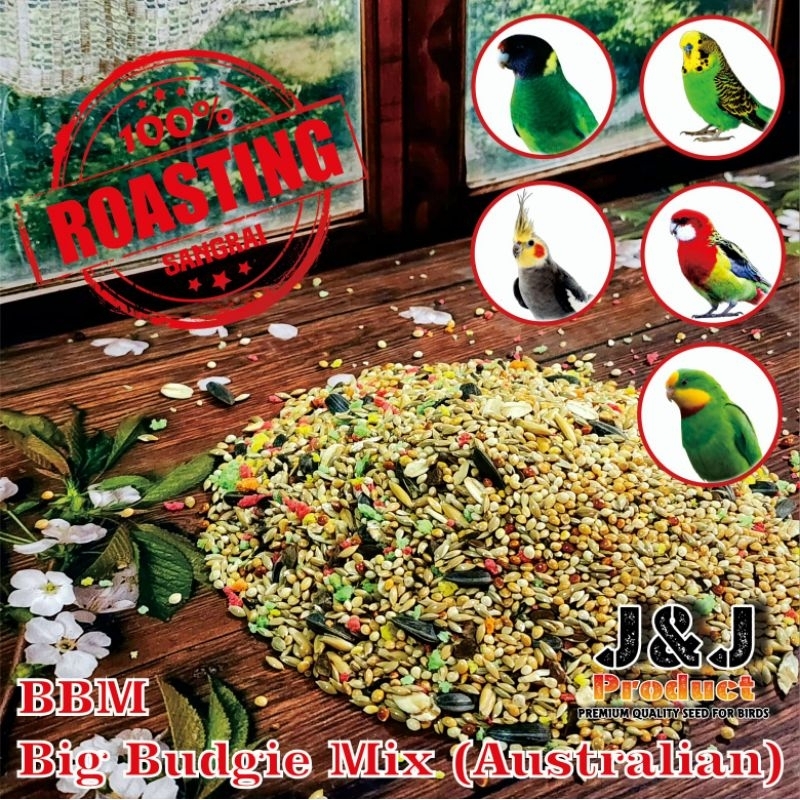 Jual J&J budgie buddy mix pakan parkit falk 1kg | Shopee Indonesia