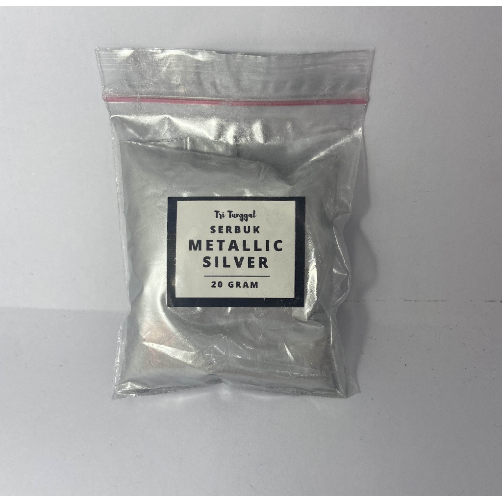Jual Serbuk Metallic Premium Silver 20gr Powder Kilau Pigmen Metalik ...