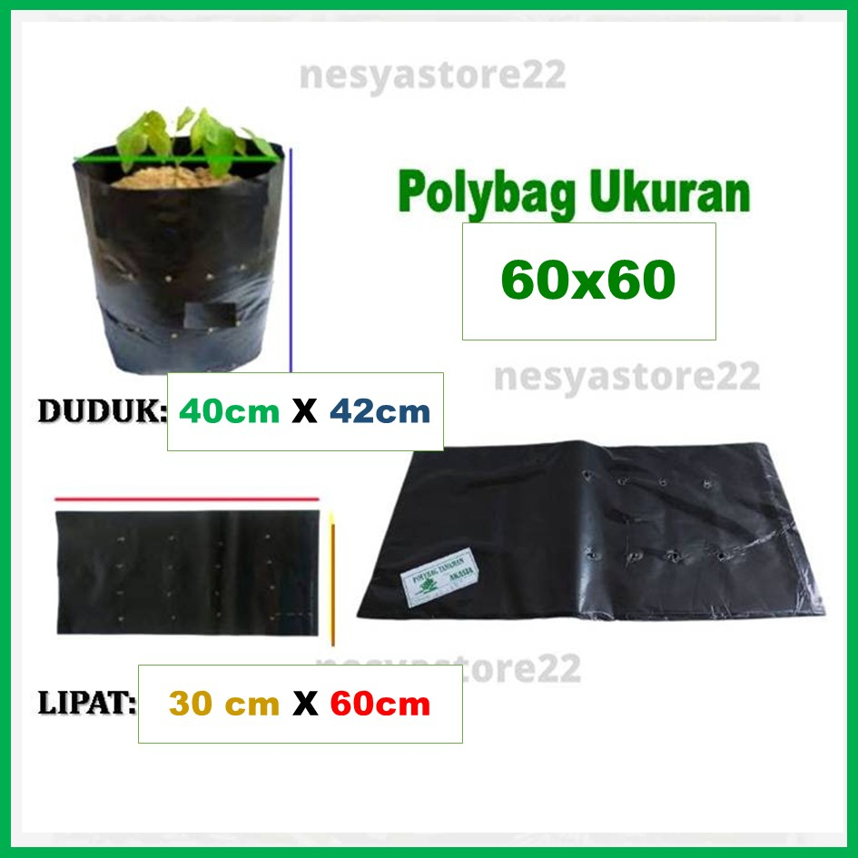 Jual Polybag Polibag Polibek 1kg Ukuran 10x10 10x12 10x15 12x12 12x15 ...