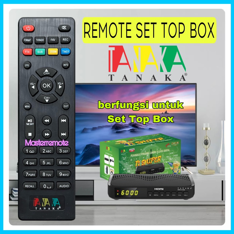 Jual REMOT REMOTE SET TOP BOX DVB T2 TANAKA SNIPER DUS HIJAU | Shopee ...