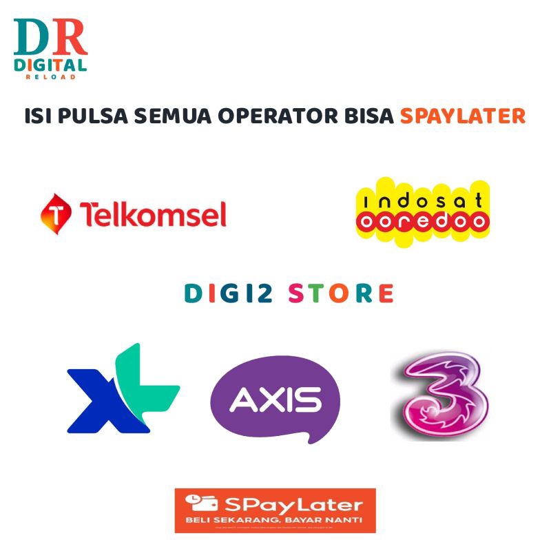 Jual (chat admin untuk spaylater) PULSA SEMUA OPERATOR PERDANA ...