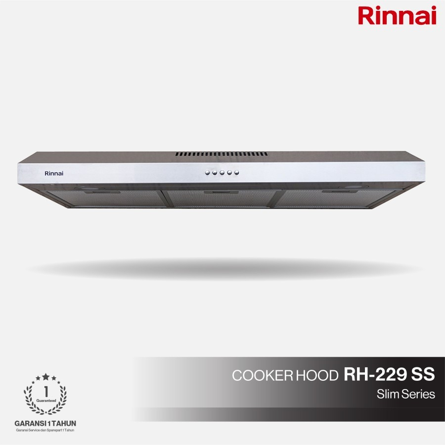 Jual Rinnai RH-229SS RH 229 SS Slim Cooker Hood 90cm Stainless Steel | Shopee Indonesia