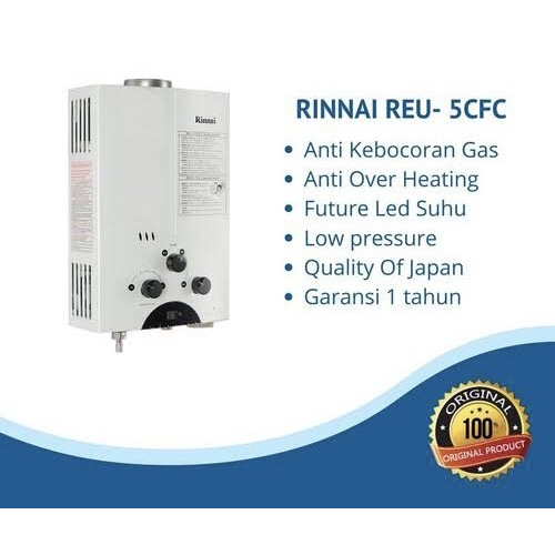 Jual Rinnai Water Heater (pemanas air) tipe gas REU 5CFC | Shopee Indonesia