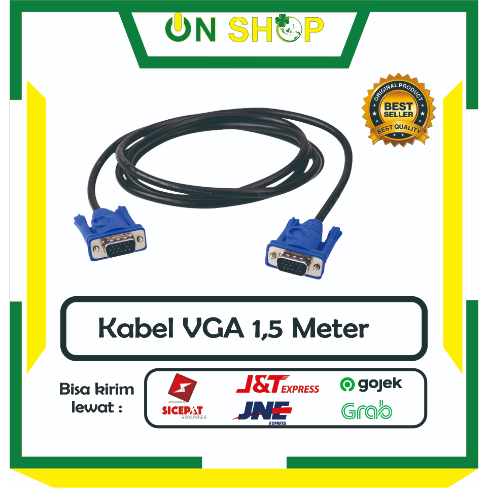 Jual Kabel VGA 1,5M 3M 5M 10M | Shopee Indonesia