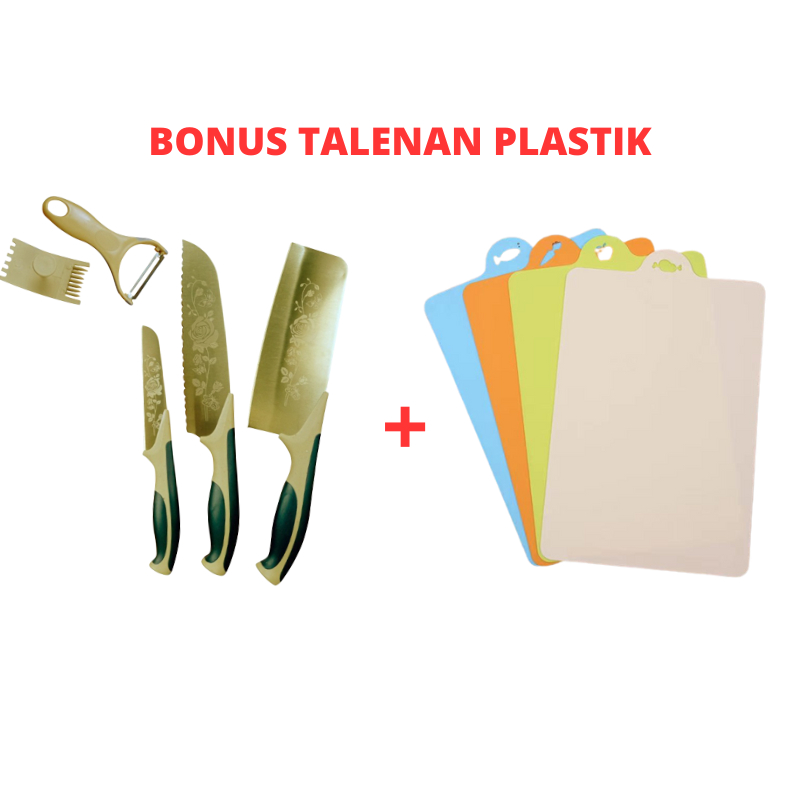 Jual PISAU SULTAN SET KERAMIK 6 IN 1 ANEKA WARNA / PISAU JERAMI TAJAM ...