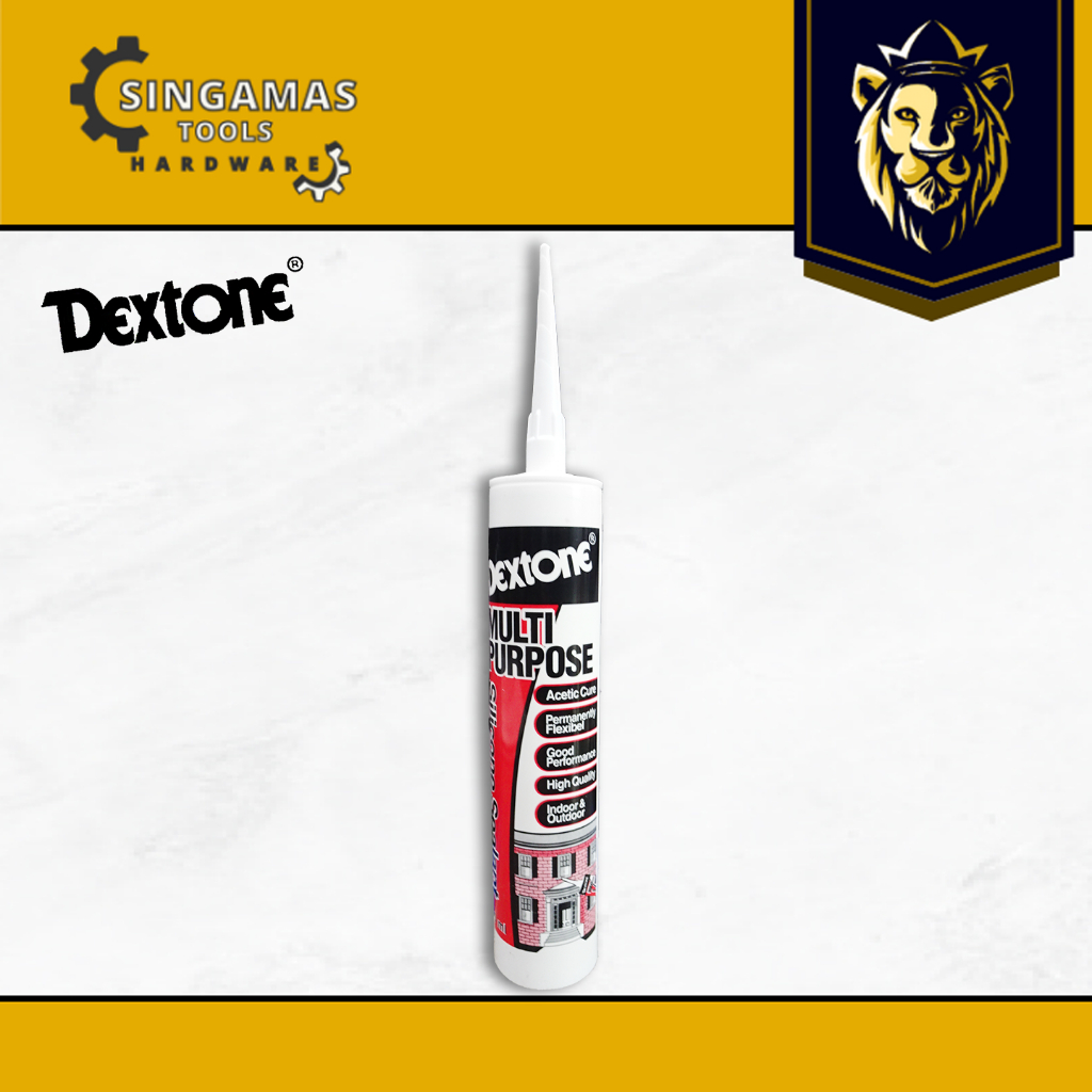 Jual DEXTONE Lem Silicone Sealant Acetoxy Multi Purpose 300 ml | Shopee ...