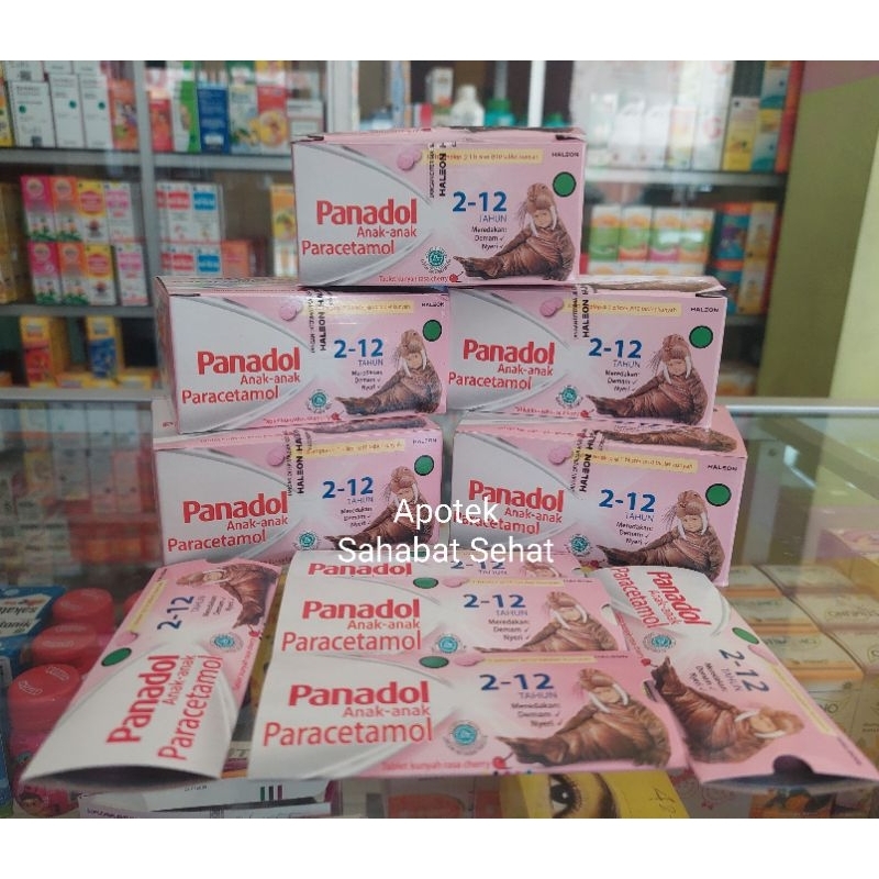 Jual PANADOL ANAK CHEWABLE / PanadoL Anak TabLet Kunyah Rasa Cherry ...