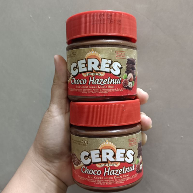 Jual CERES CHOCO HAZELNUT & milk netto 350g & 200g EXP 2024 O7 kemasan ...
