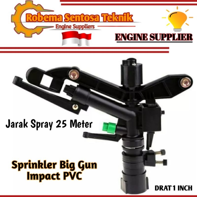 Jual SPRINKLER BIG GUN PVC | DIAMETER 1 INCHI RADIUS 30 METER | Shopee ...