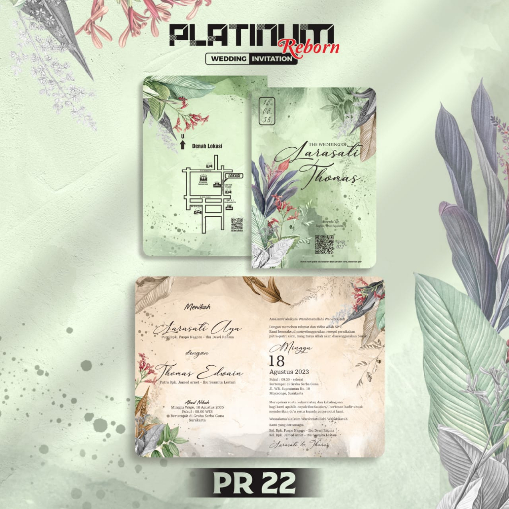 Jual Platinum Reborn PR 022 TF Blanko Undangan | Undangan Murah | Blanko Undangan | Shopee Indonesia