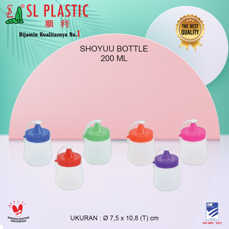 Jual Botol kecap / saus Shoyuu Bottle 200ml, 400ml, 500ml SL PLASTIC ...