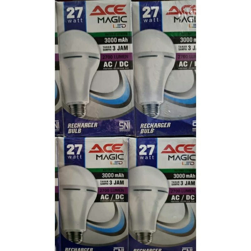 Jual Lampu Magic AC/DC LED ACE 12 / 18 / 23 / 27 Watt / Lampu Emergency ...