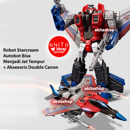 Jual Robot Transformer Starcream Autobot Bisa menjadi Jet Tempur ...
