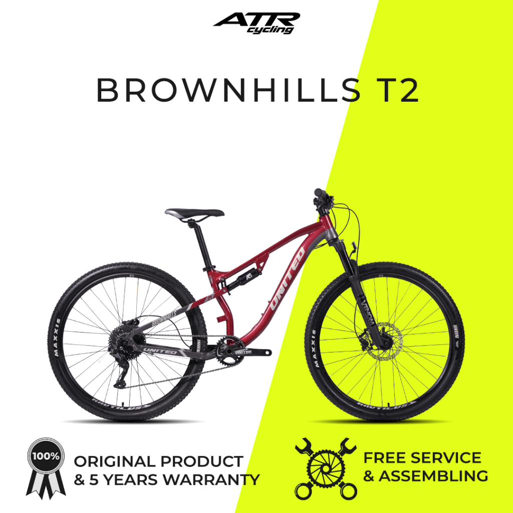 Jual SEPEDA MTB AL 29-10SP BROWNHILLS T2(15)(21)RDGY | Shopee Indonesia