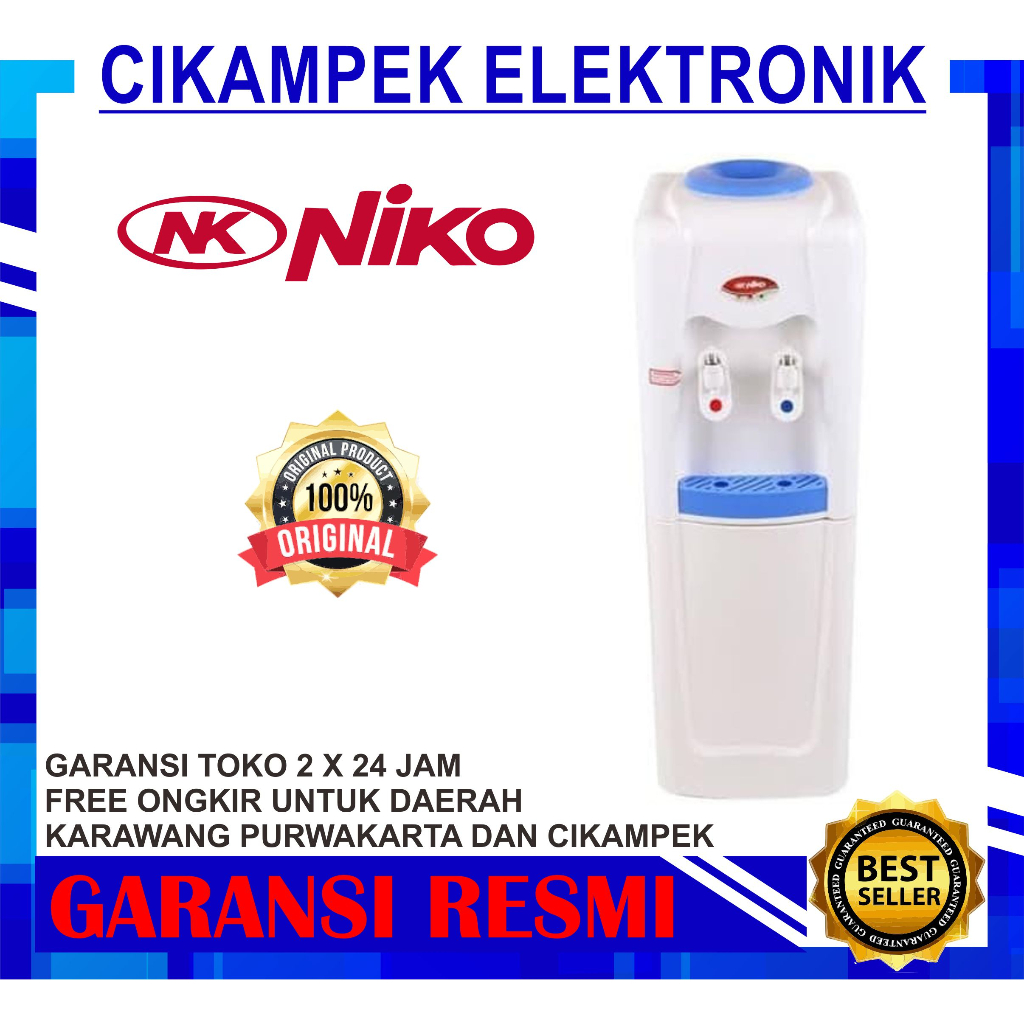 Jual WATER DISPENSER NIKO 19HN GALON ATAS PANAS NORMAL | Shopee Indonesia