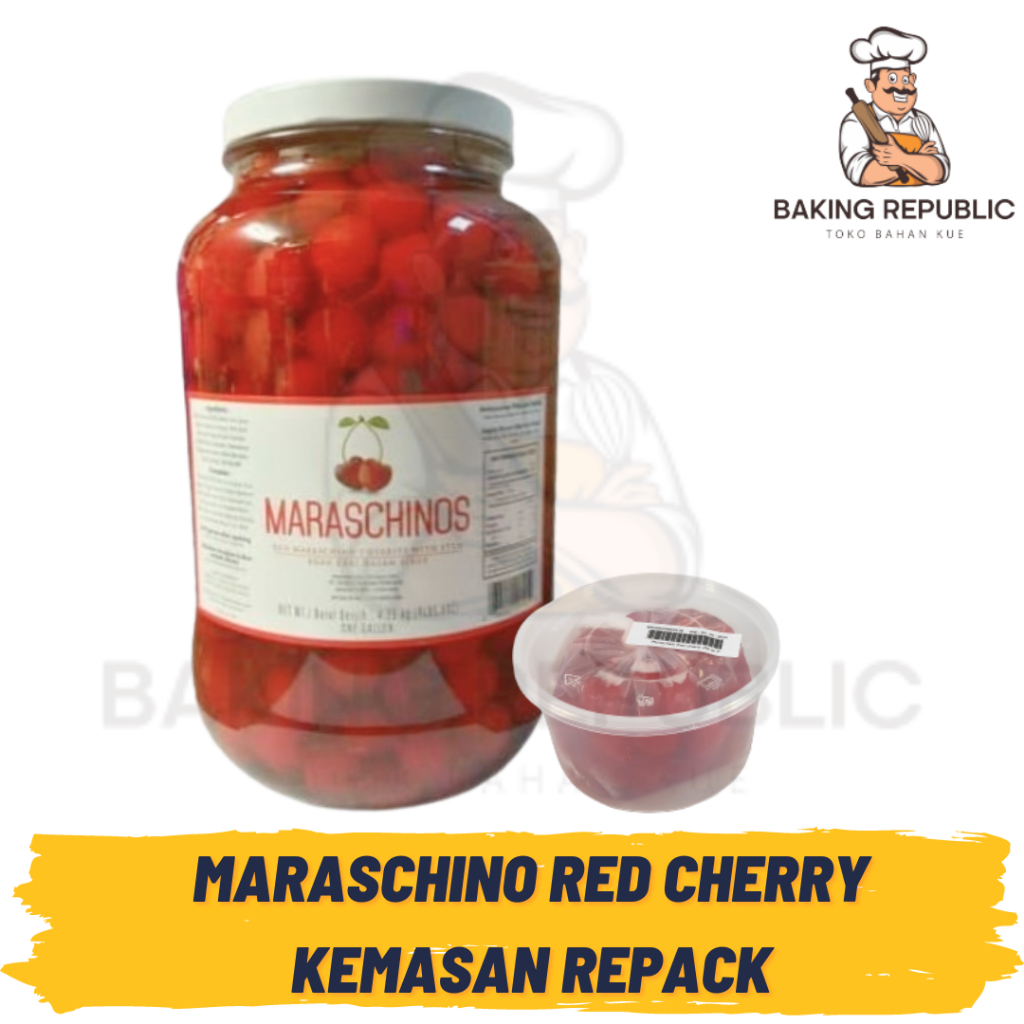 Jual MARASCHINO RED CHERRY 100gr || 250gr || BUAH CERI MERAH | Shopee ...