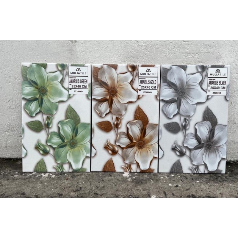 Jual Keramik Dinding Licin Mulia Tile Amarilis Series Ukuran 2540 ...