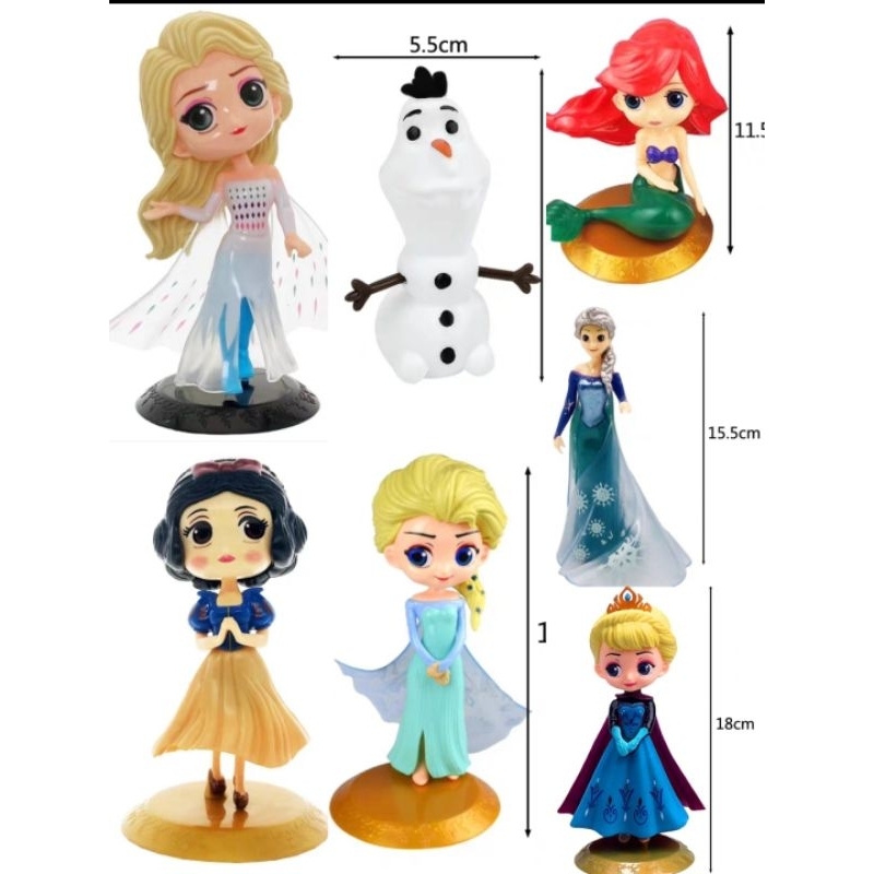 Jual topper anak/ topper kue/ elsa/topper princess/topper frozen/topper ...