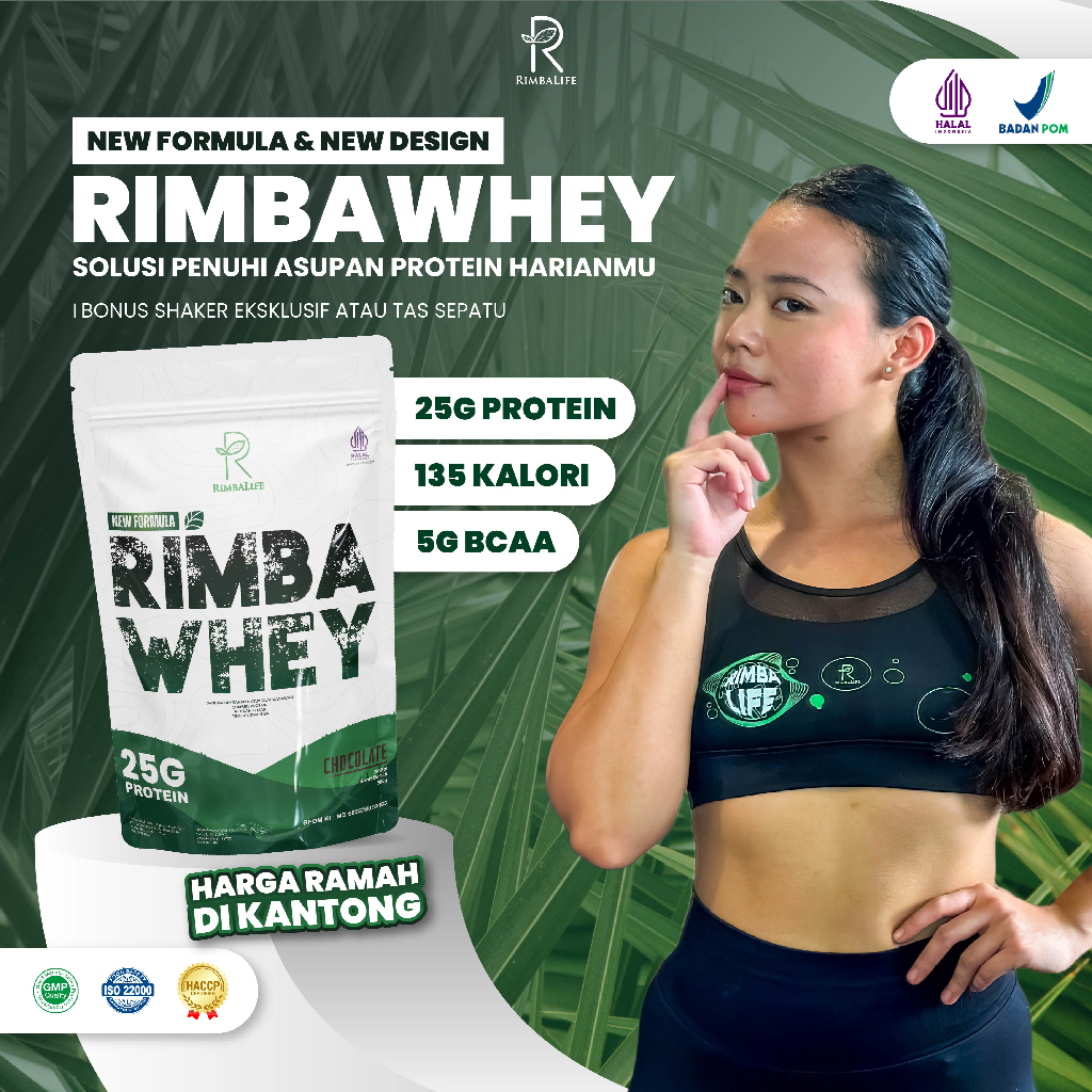 Jual Rimbalife Rimbawhey Rimba Whey Protein 2lbs / 900gram Halal BPOM | Shopee Indonesia