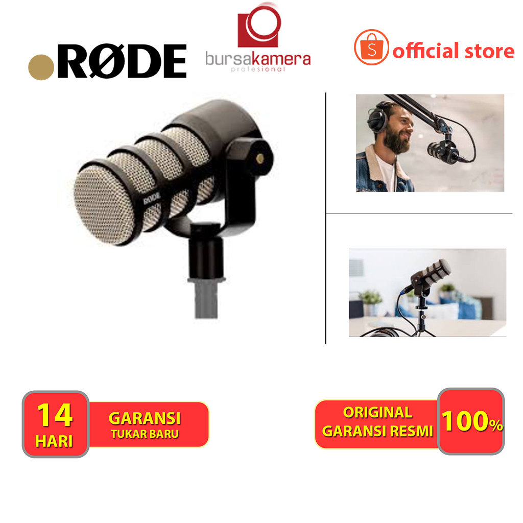Jual Rode PodMic / Pod Mic Dynamic Podcasting Microphone | Shopee Indonesia