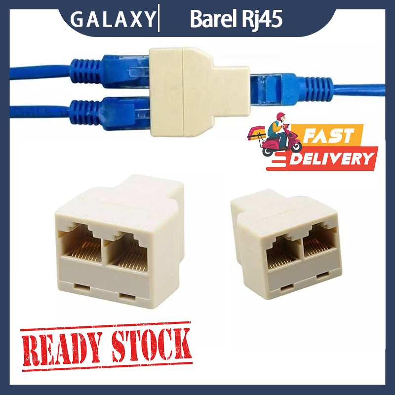 Jual Barrel Konektor Rj45 / Barel Alat Penyambung Kabel Lan 1 To 2 ...