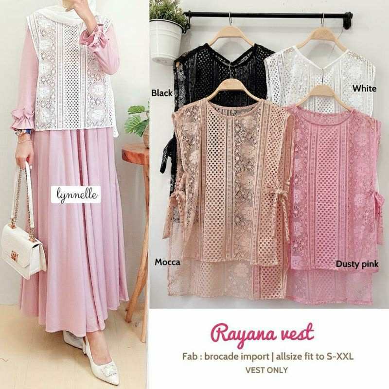 Jual VEST TALI BRUKAT MODERN / ROMPI TALI BRUKAT LACE / OUTER BRUKAT ...