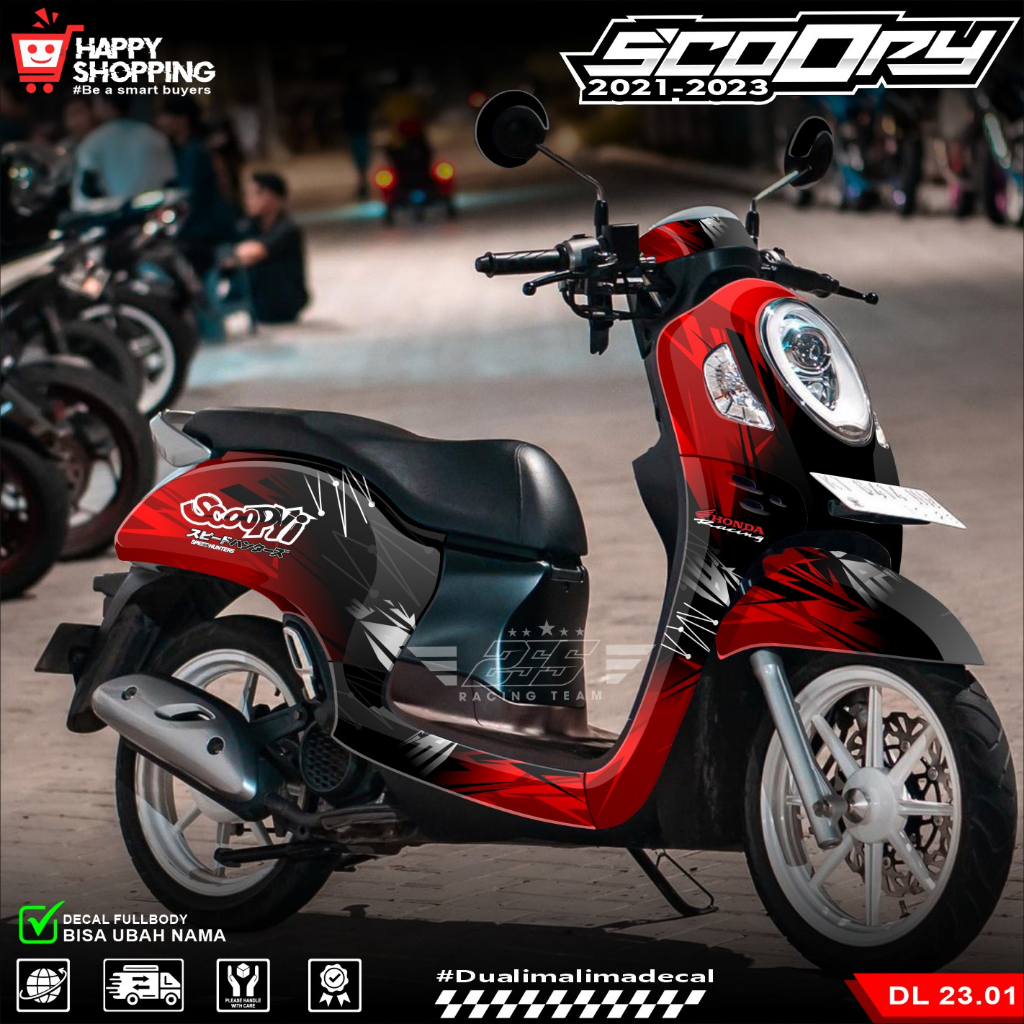 Jual (COD) Decal Stiker Honda All New Scoopy Prestige 2021 2021 2023 ...