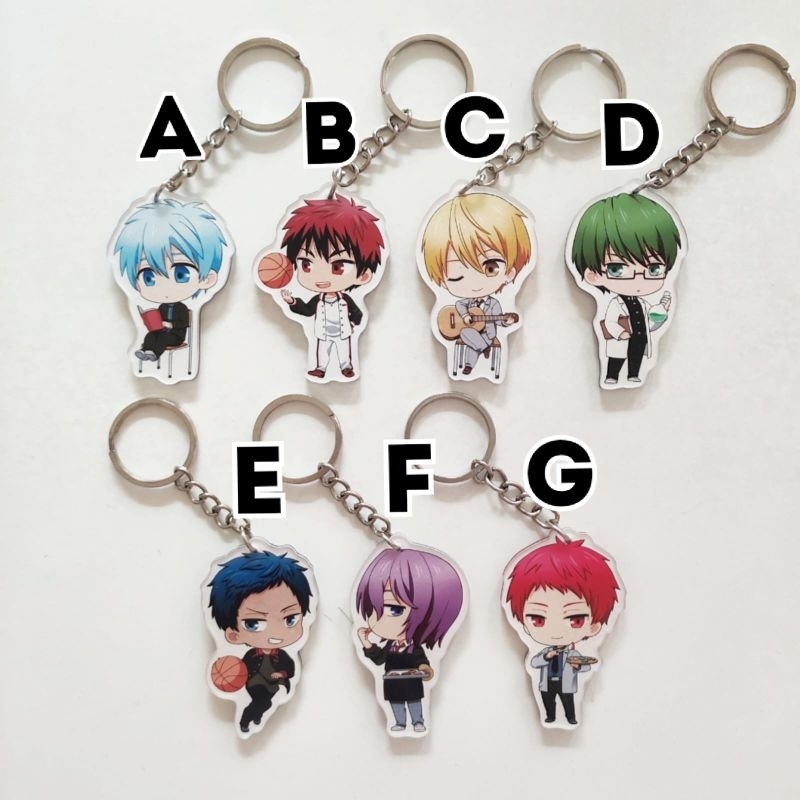 Jual Keychain Anime Kuroko no Basket 4 Kuroko's Basketball Kagami Kise ...