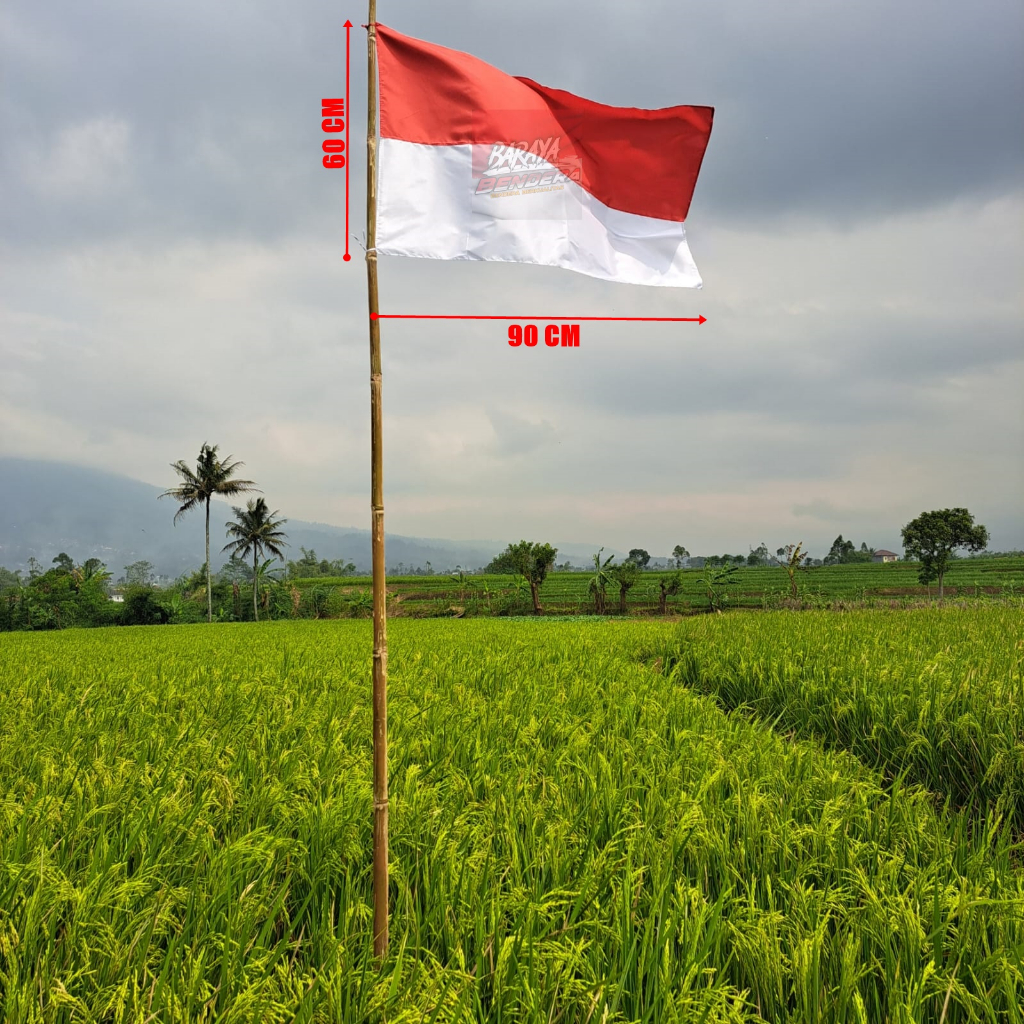 Jual BENDERA INDONESIA MERAH PUTIH 90 CM X 60 CM MURAH | Shopee Indonesia
