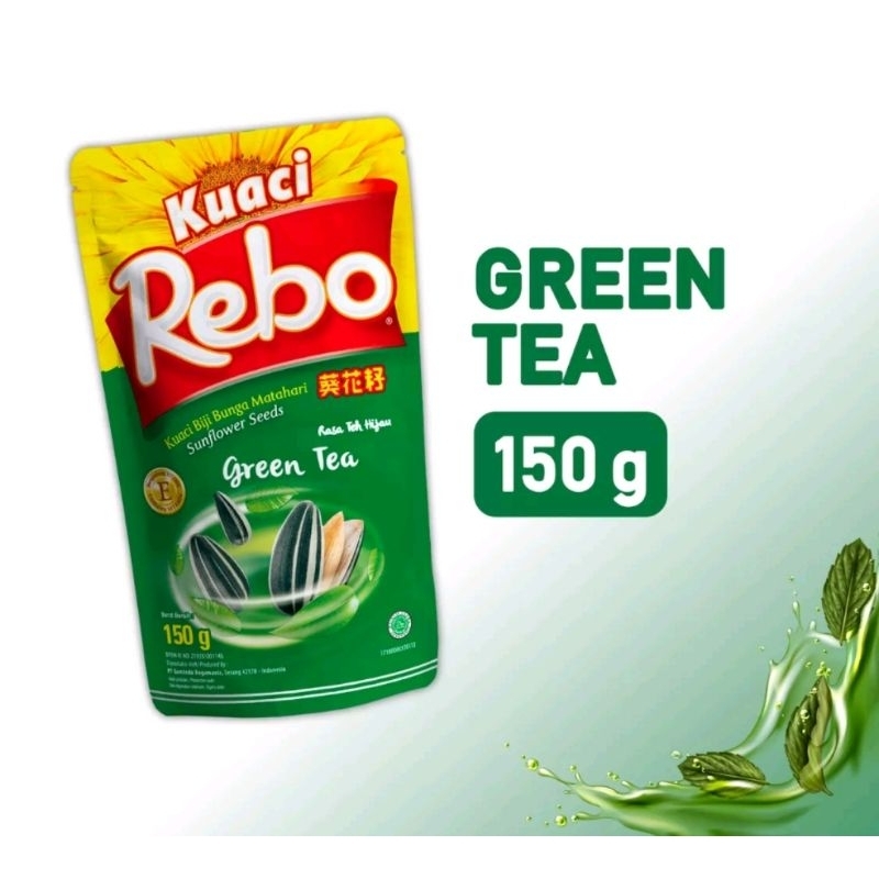 Jual Rebo kuaci rasa Green tea, Milk, dan Original 150gr | Shopee Indonesia