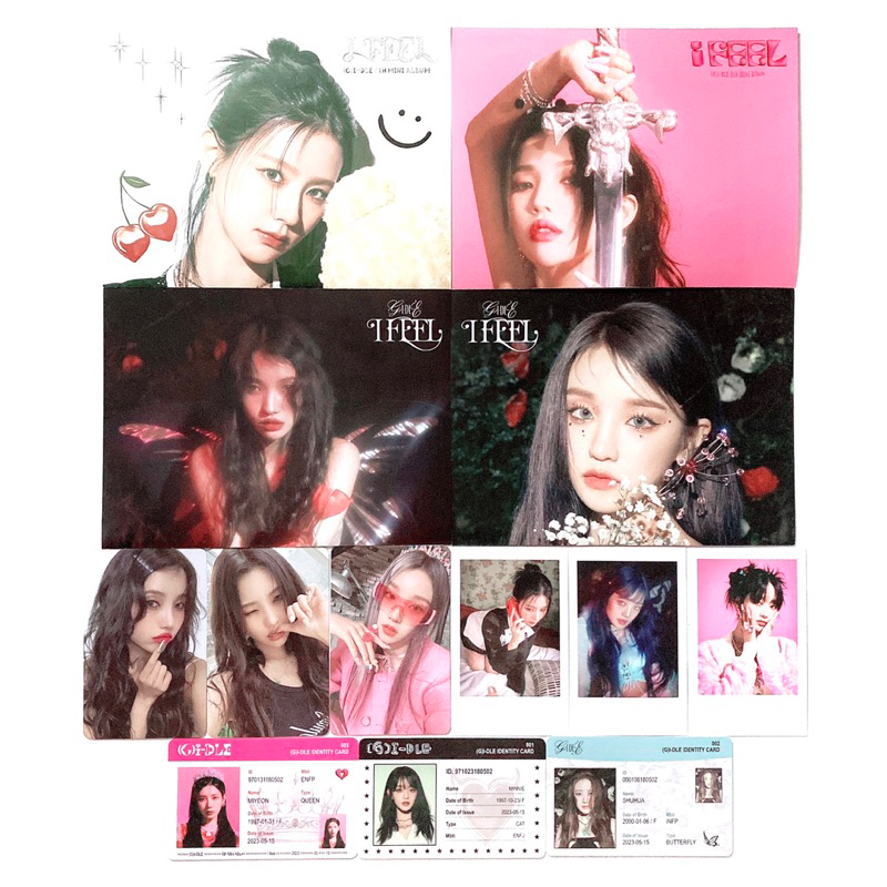 Jual (G)i-dle I FEEL Official Album Photocard Polaroid ID Card gidle ...