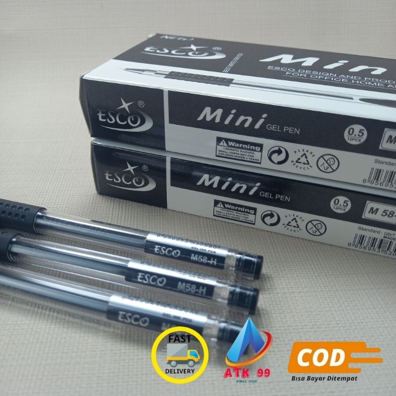 Jual ESCO MINI/Pulpen Gel Murah/Pulpen Esco Mini gel/Pena | Shopee Indonesia