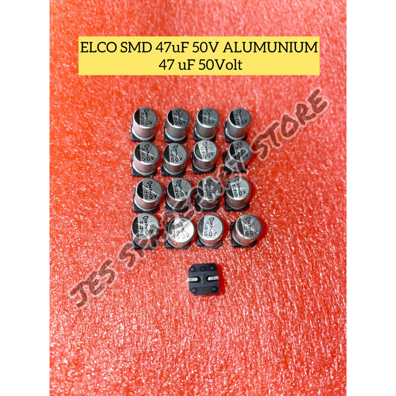 Jual ELCO SMD 47uF 50V ALUMUNIUM 47 uF 50Volt | Shopee Indonesia