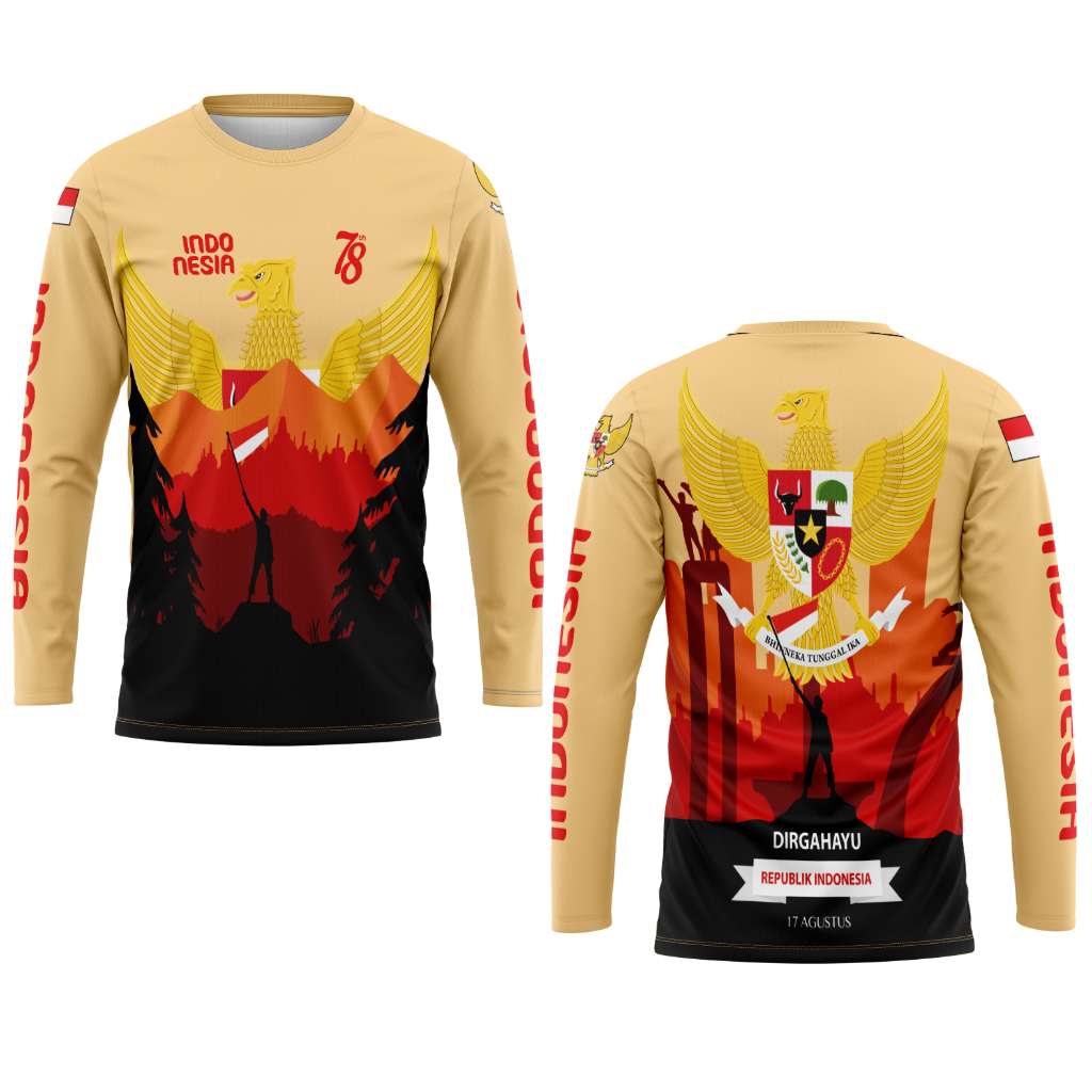 Jual KAOS T-SHiRT PRIA/WANITA 17 AGUSTUS 2023 - Baju HUT RI KE 78 Merah ...