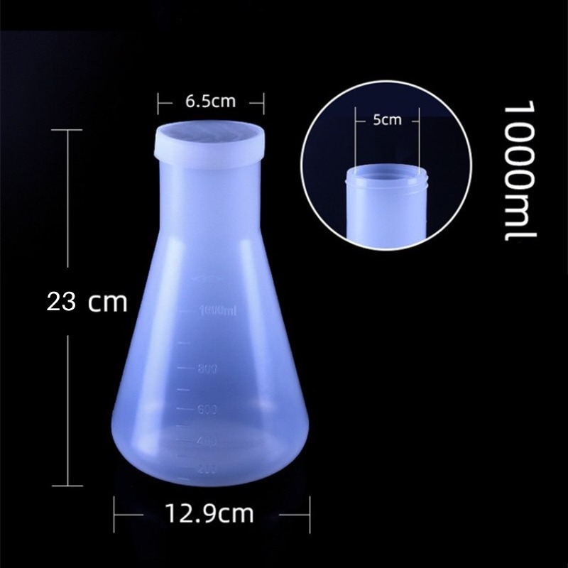 Jual Tabung Ukur Lab Ukuran Besar Bentuk Labu Kerucut Erlenmeyer Flask ...