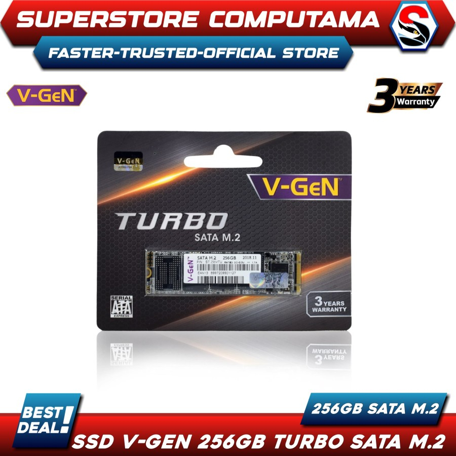 Jual SSD V-Gen 256GB Turbo SATA M.2 / SSD VGen 256GB M.2 SATA | Shopee ...