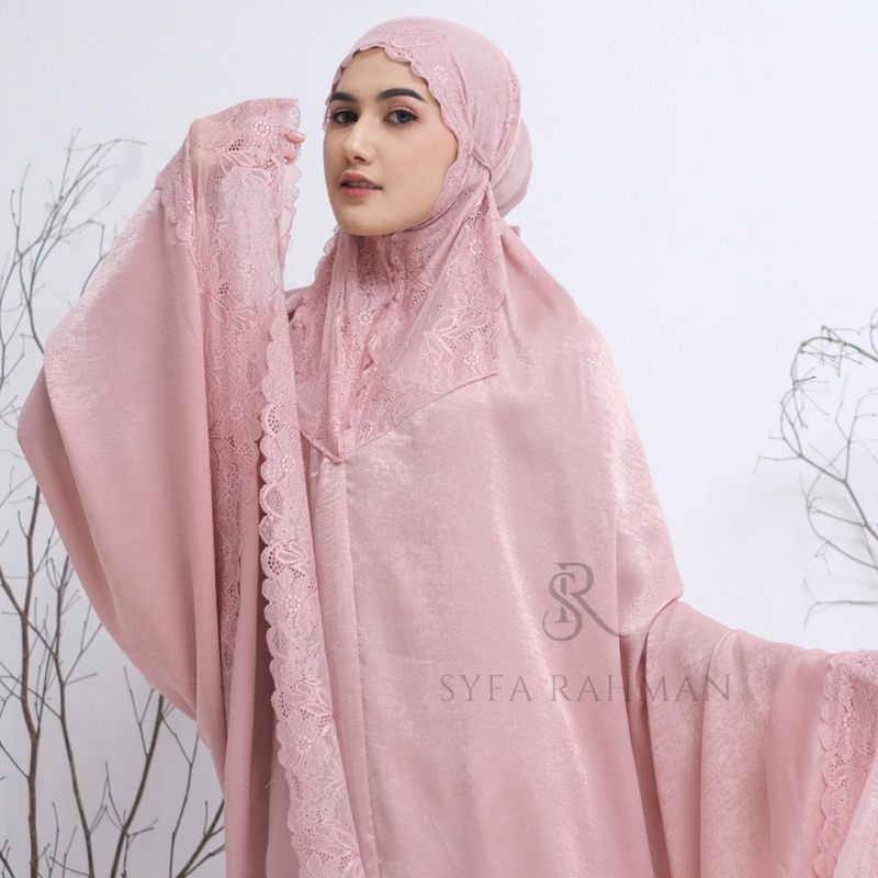Jual Syfa Rahman - Mukena Dewasa Silk dengan Lace 2in1 Sadinna Series ...
