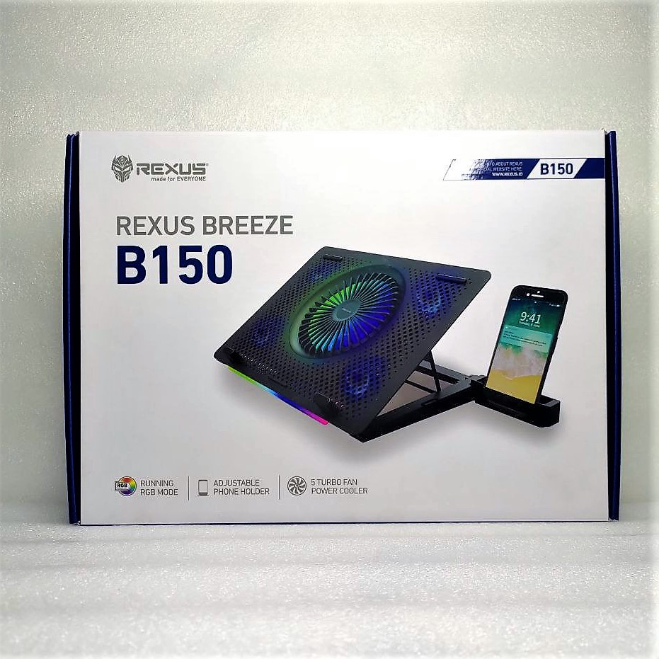 Jual CoolingPad Gaming REXUS BREEZE B150 B 150 Running RGB | Shopee ...