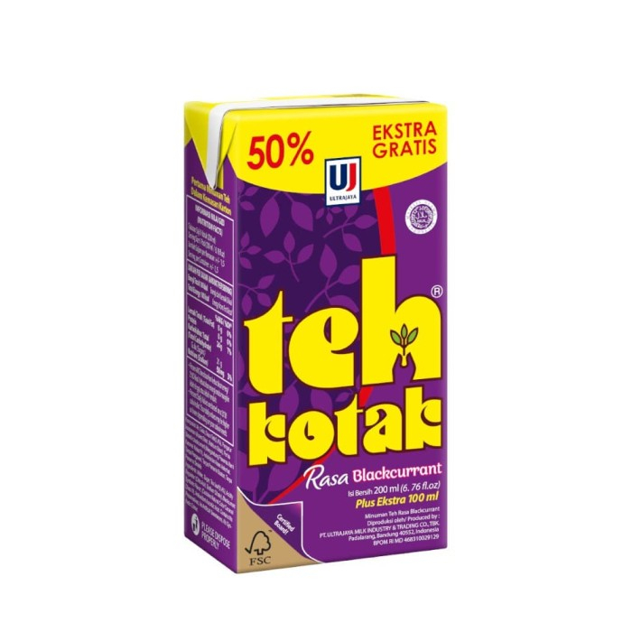 Jual Teh Kotak Rasa Blackcurrant 200 ml | Shopee Indonesia