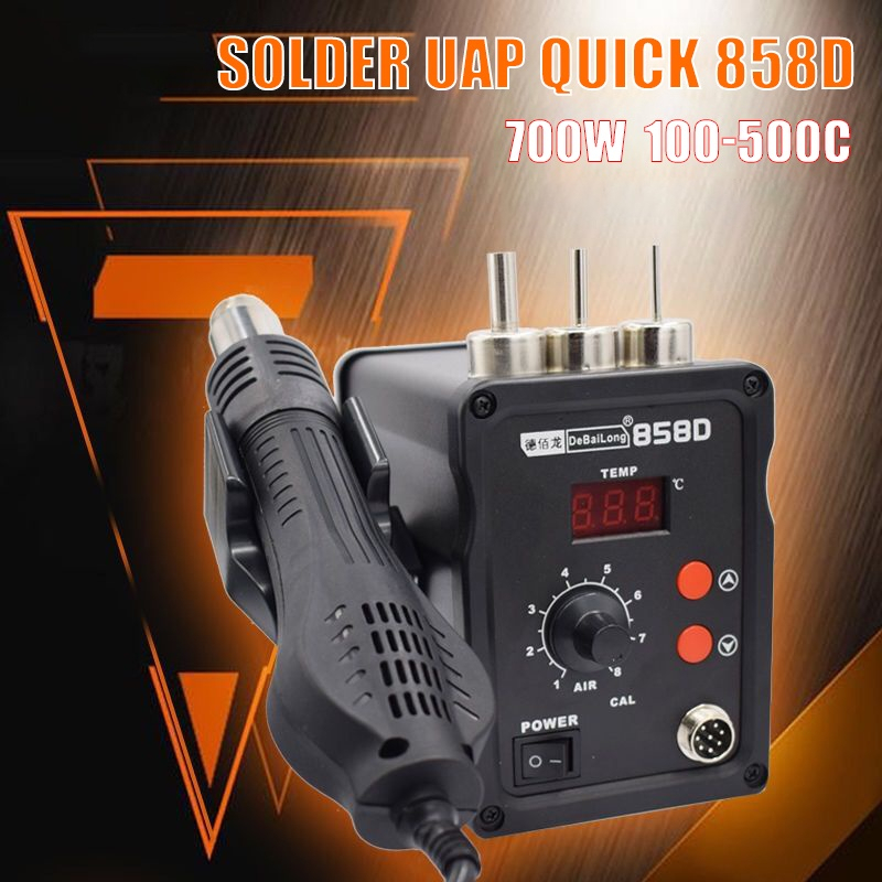 Jual 700W daya tinggi heat gun stasiun solder kontrol suhu tampilan ...