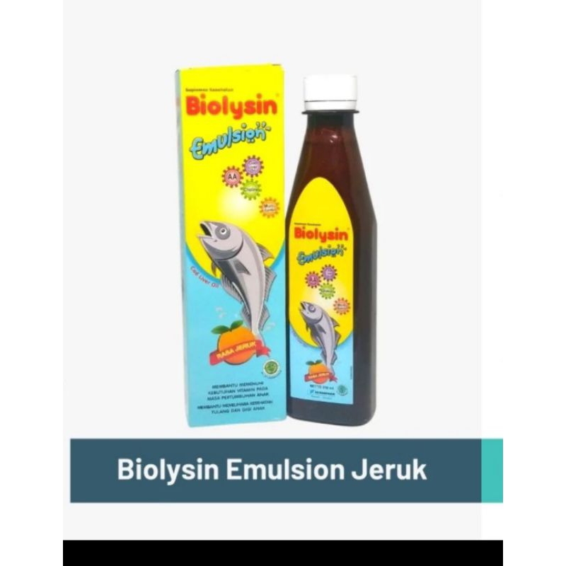 Jual Biolysin emulsion rasa jeruk 250ml, suplemen kesehatan, vitamin ...