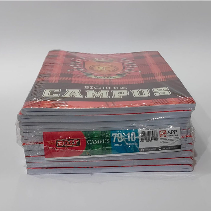 Jual Buku Tulis Panjang Big Boss Campus 70 Lembar isi 10 Buku Boxy ...